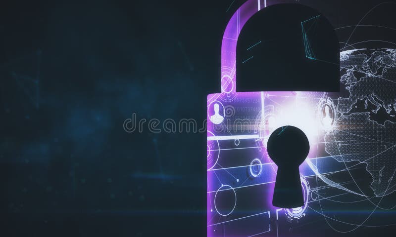 Digital lock stock photo. Image of concept, information - 3172106