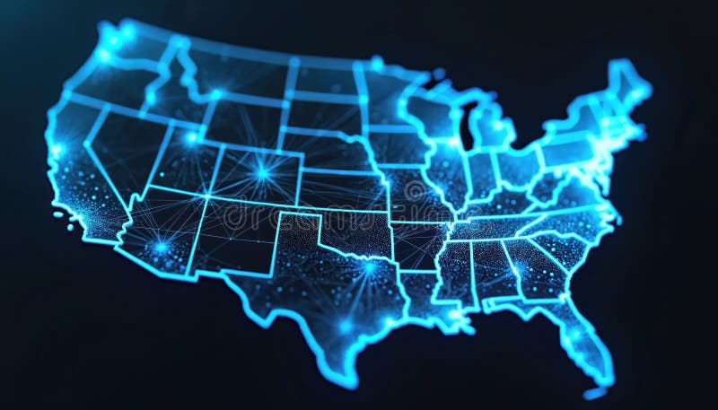 Data Background Map Usa Stock Illustrations – 4,708 Data Background Map ...
