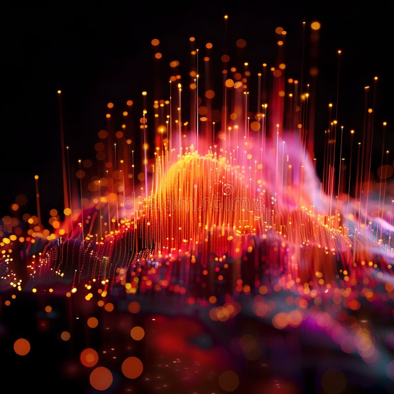 Glowing Digital Network Visualization - High-Speed 5G Internet ...