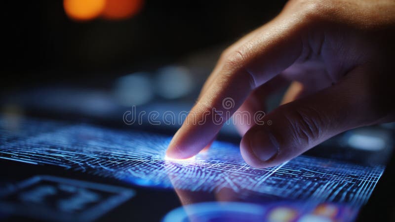 Digital Scratch Card Activated by Fingertip Movement with Glowing ...