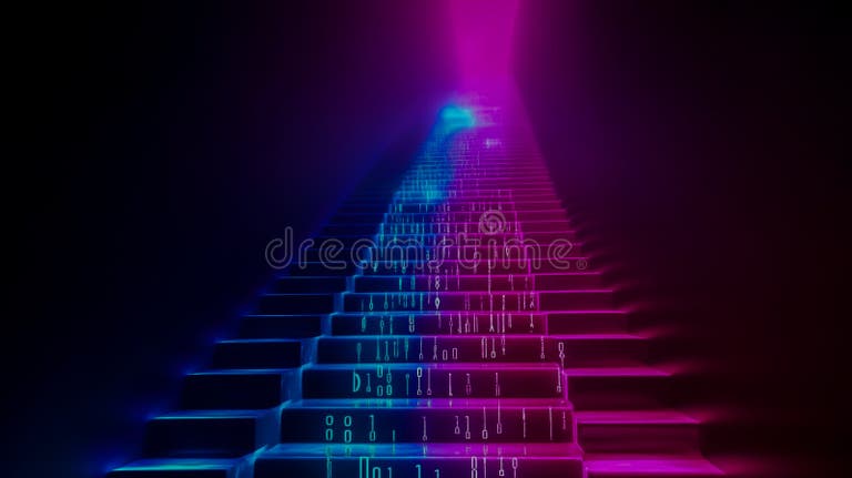 Digital Staircase Stock Illustrations – 7,731 Digital Staircase Stock ...