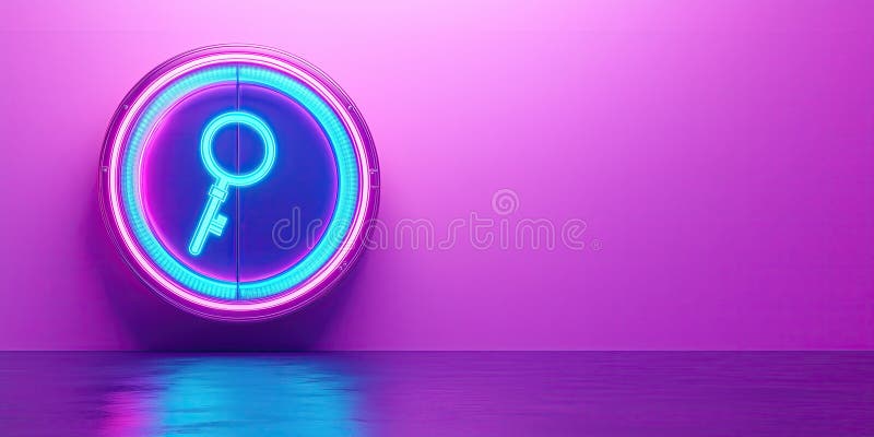 Glowing Digital Vault with Holographic Key Symbolizing Security and ...