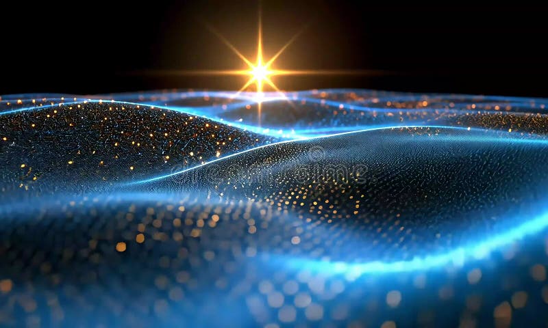 Glowing Digital Wave, Sunburst Background, Abstract Technology Stock Video - Video of pattern ...