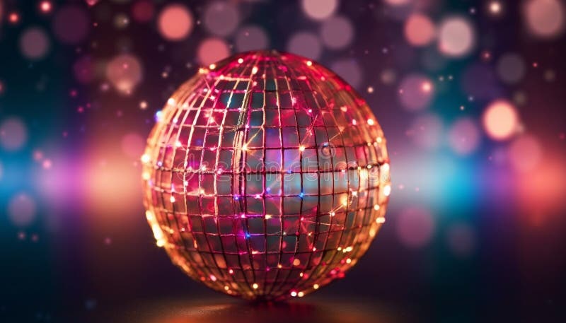 Glowing Disco Ball Illuminates Vibrant Nightclub for Fun Celebration ...