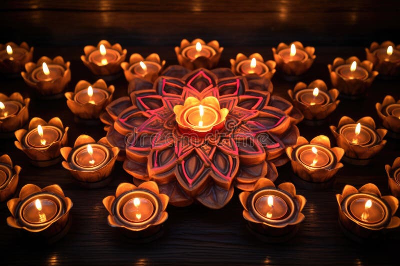 Diwali Candles Stock Illustrations – 2,343 Diwali Candles Stock ...