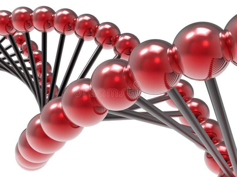 Glowing DNA spheres stock illustration. Illustration of laser - 76487578