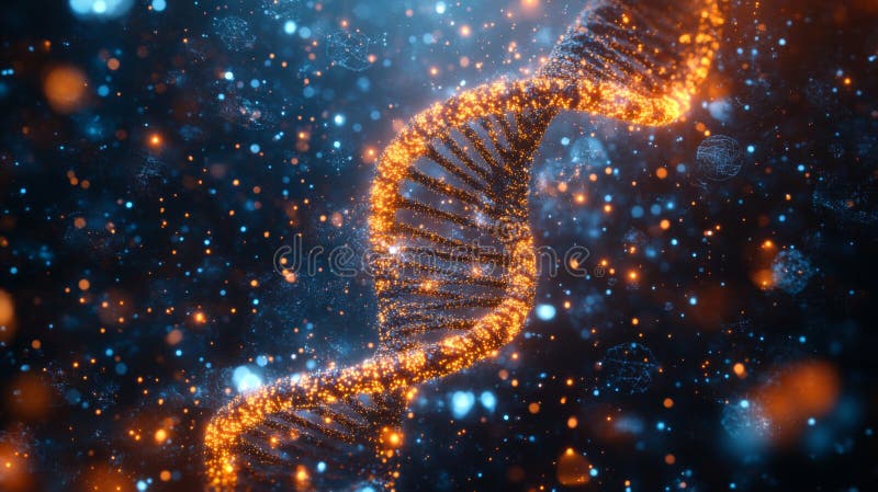 Glowing Dna Strand Cosmic Space Dust Stock Photos - Free & Royalty-Free ...
