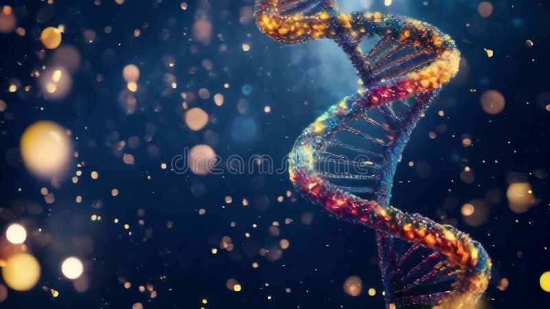 Glowing DNA Strand stock footage. Video of glowing, genetics - 354311018