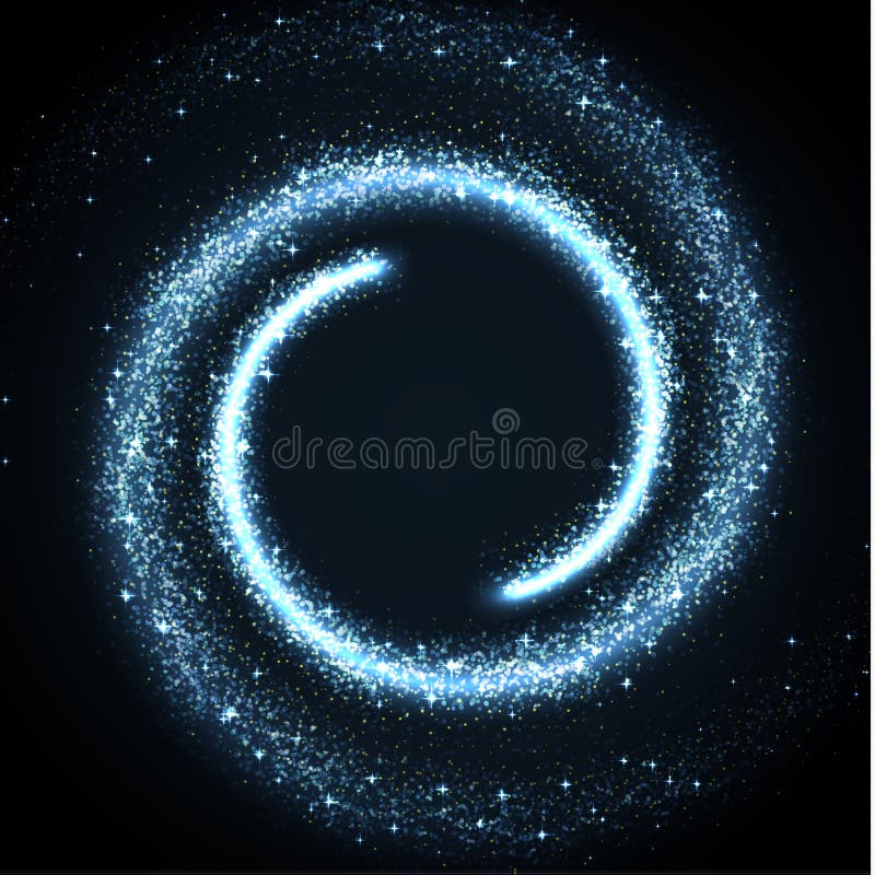 Glowing Dust from Glittering Stras Stock Vector - Illustration of curve ...