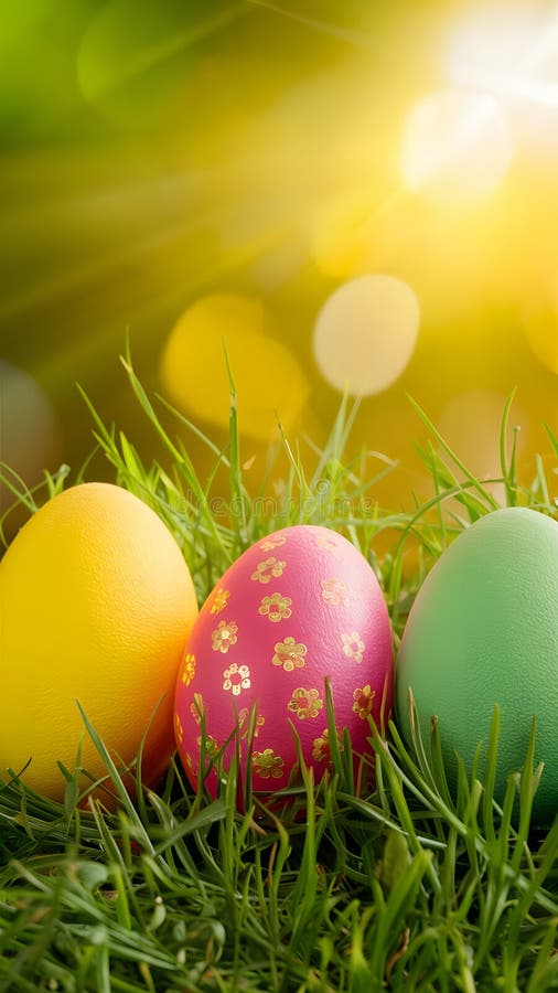 Glowing Easter Background Setting the Stage for Joyous Spring ...