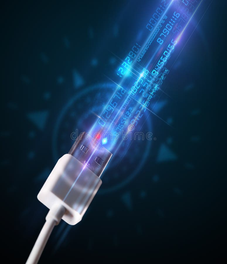 Glowing electric cable stock image. Image of electric - 35559093
