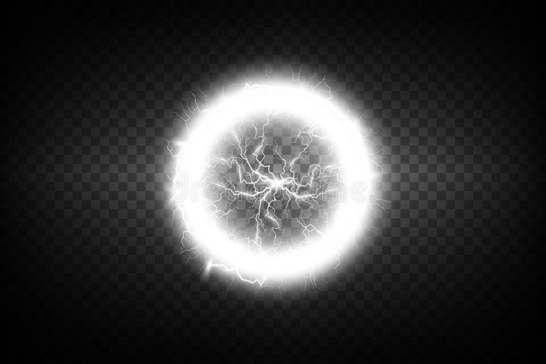 A Glowing Electric Circle Featuring Explosive Lightning Effects that ...