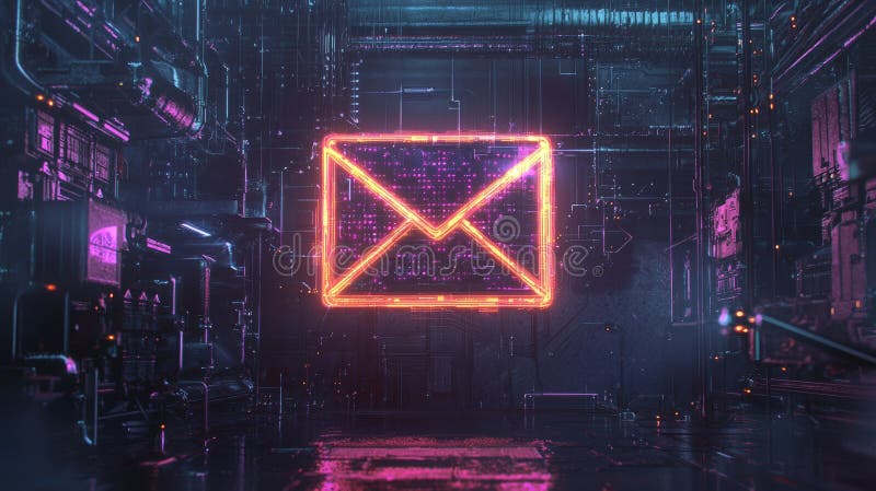 Glowing Elements Represent Innovation in Communication Technology and ...