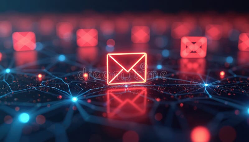 System Message Abstract Technology Background Stock Illustrations ...