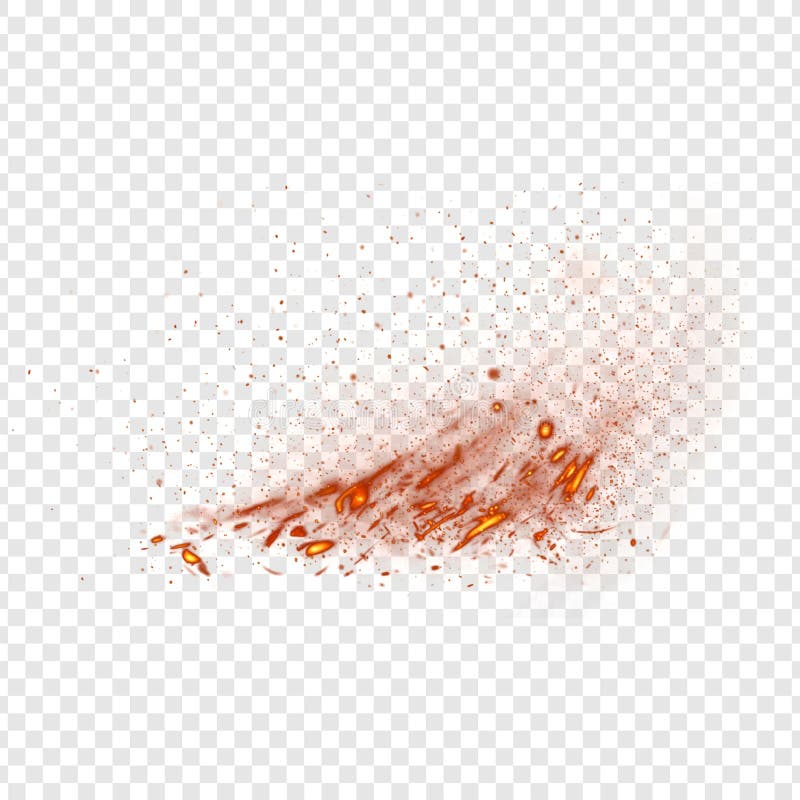 Glowing Ember Particles Dynamic Light Effect Stock Illustration ...