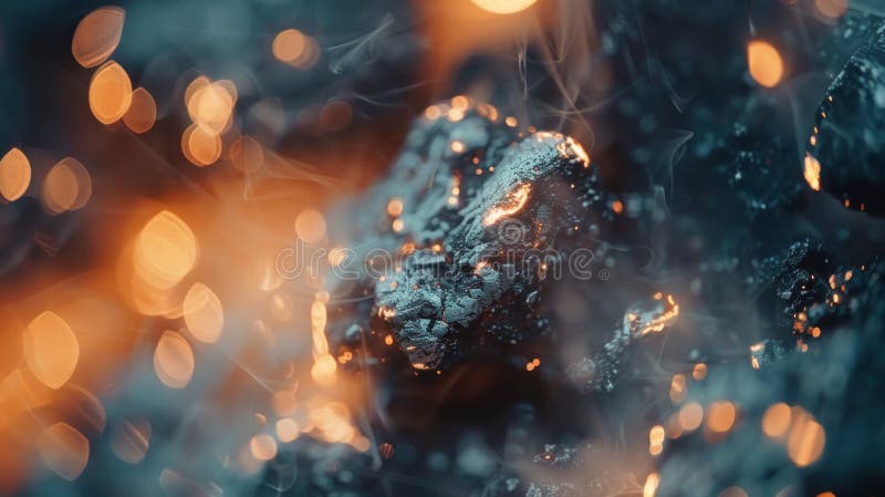 Glowing Embers Macro: Abstract Fire, Smoke & Spark Effects Stock ...