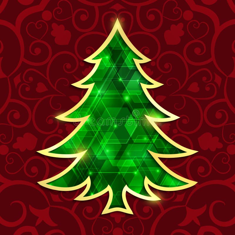 Emerald Tree stock illustration. Illustration of double - 6685569