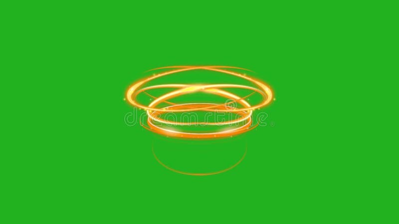 Glowing Energy Rings Green Screen Motion Graphics Stock Footage - Video ...