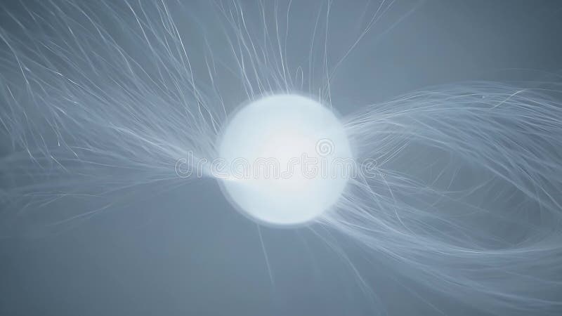Glowing Energy Sphere with Electric Tendrils Stock Footage - Video of ...