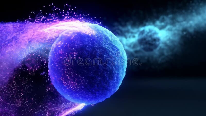 Glowing Energy Sphere in Motion Stock Video - Video of force, charge ...