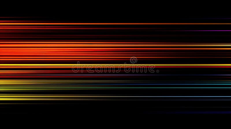 Glowing Fiber Optic Strings, Neon Abstract Background. the Concept of ...
