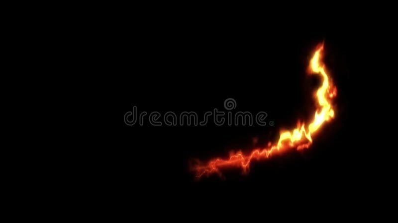 Glowing Fire Particle Trail Animation. Stock Video - Video of flying ...