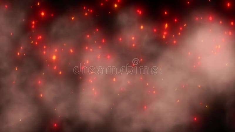 Glowing Fire Sparks & Smoke Loop Motion Background Stock Footage ...