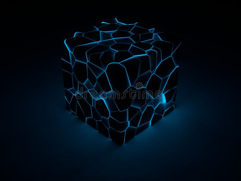 Glowing fissure stock illustration. Illustration of night - 37344046