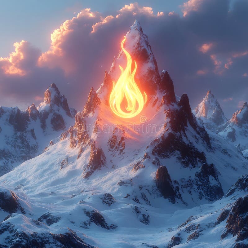 Flame Mountain Range Stock Illustrations – 618 Flame Mountain Range ...