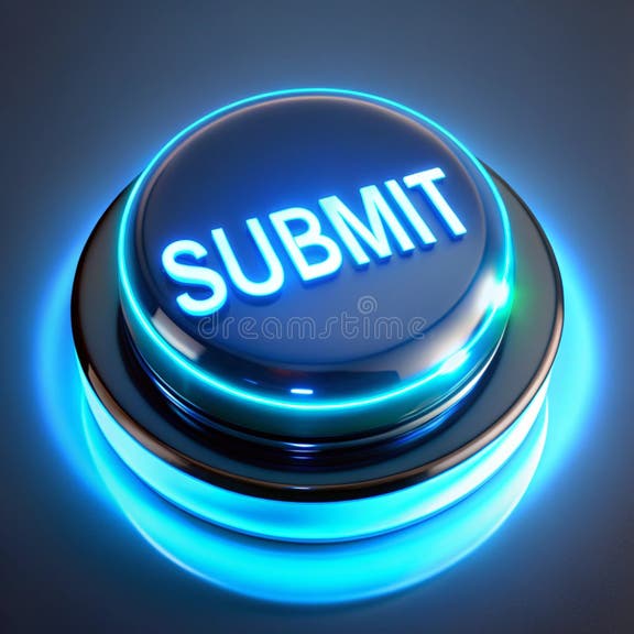 Glowing Floating Submit Button with Animated Light Effect Stock ...