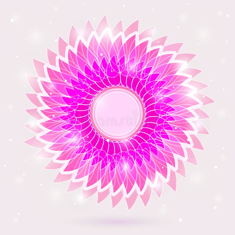 Glowing Flower Background Card Stock Vector - Illustration of event ...
