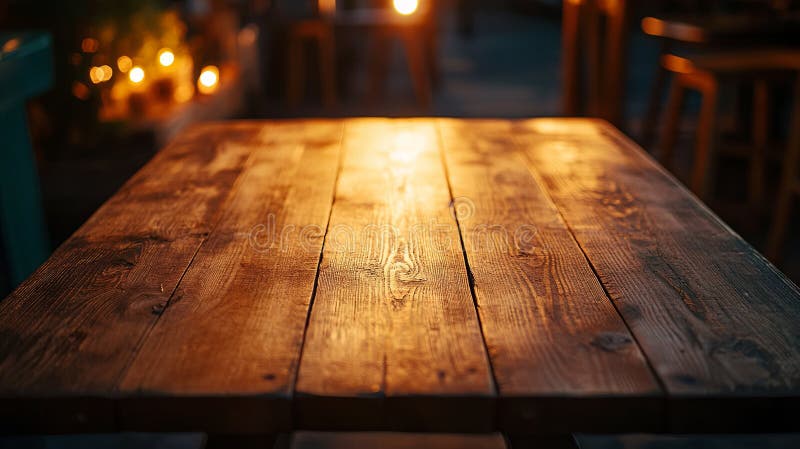 A Glowing Flyer for Handcrafted Wooden Table Rentals Styled on a Stock ...