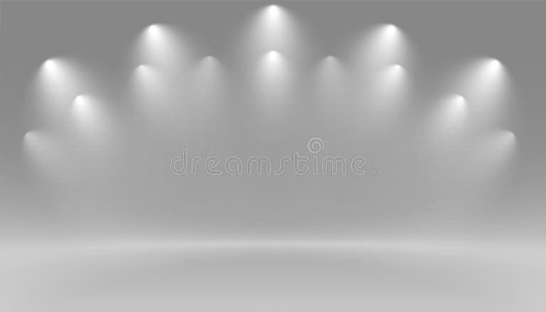 Glowing Focus Light Effect on Empty Background Design Stock Vector ...