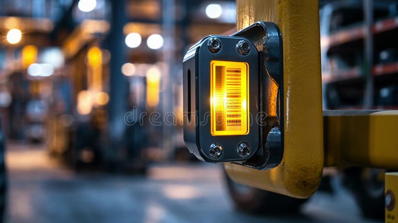 Forklift Safety Light Illuminating Warehouse Operations in ...