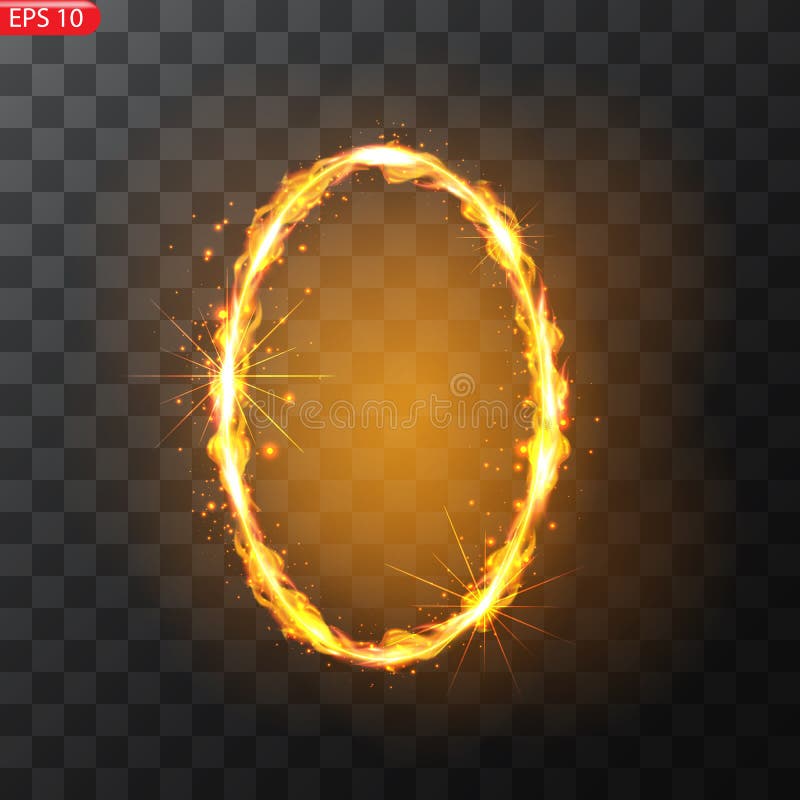 Glowing Frames on Transparent Background. Square Glow Borders ...