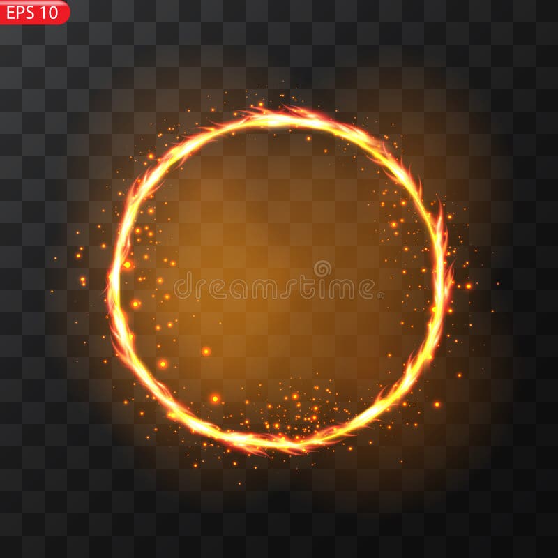 Glowing Frames on Transparent Background. Square Glow Borders ...