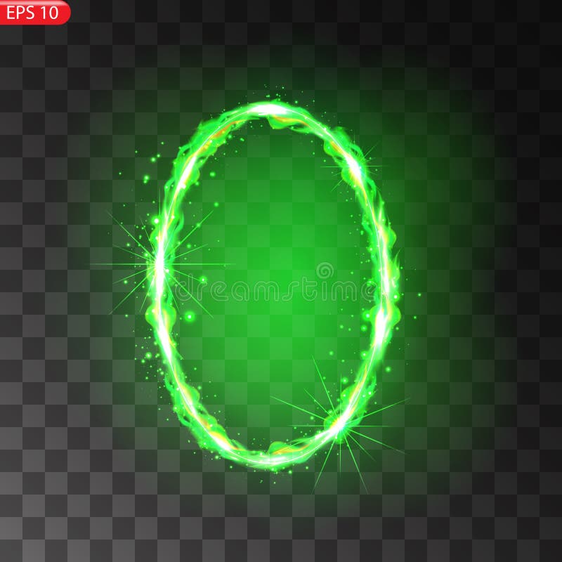 Glowing Frames on Transparent Background. Square Glow Borders ...