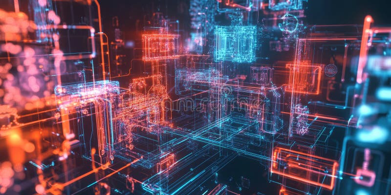 Holographic Iot Device Automation Grids Stock Photos - Free & Royalty ...