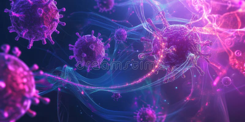 A Glowing Futuristic AI-powered Global Disease Outbreak Prediction ...