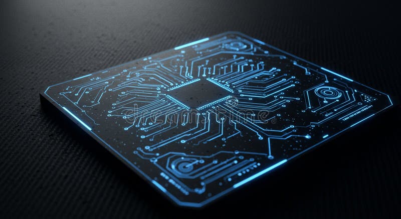 Glowing Futuristic Circuit Board Design Stock Illustrations – 50,651 ...