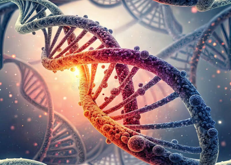 A Glowing Futuristic Deep Dive into the Intricate Structure of DNA a ...