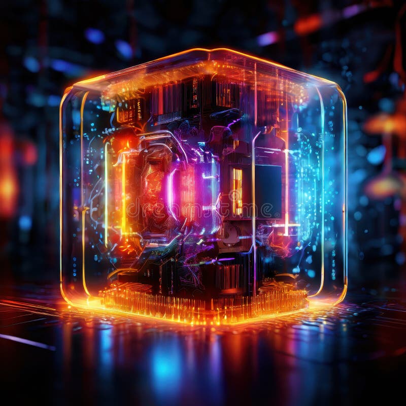 148 Glowing Futuristic Quantum Computer Core Stock Photos - Free ...