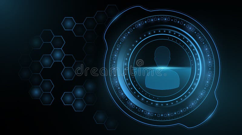 Glowing Futuristic User HUD Interface. Big System Data. Modern UI ...