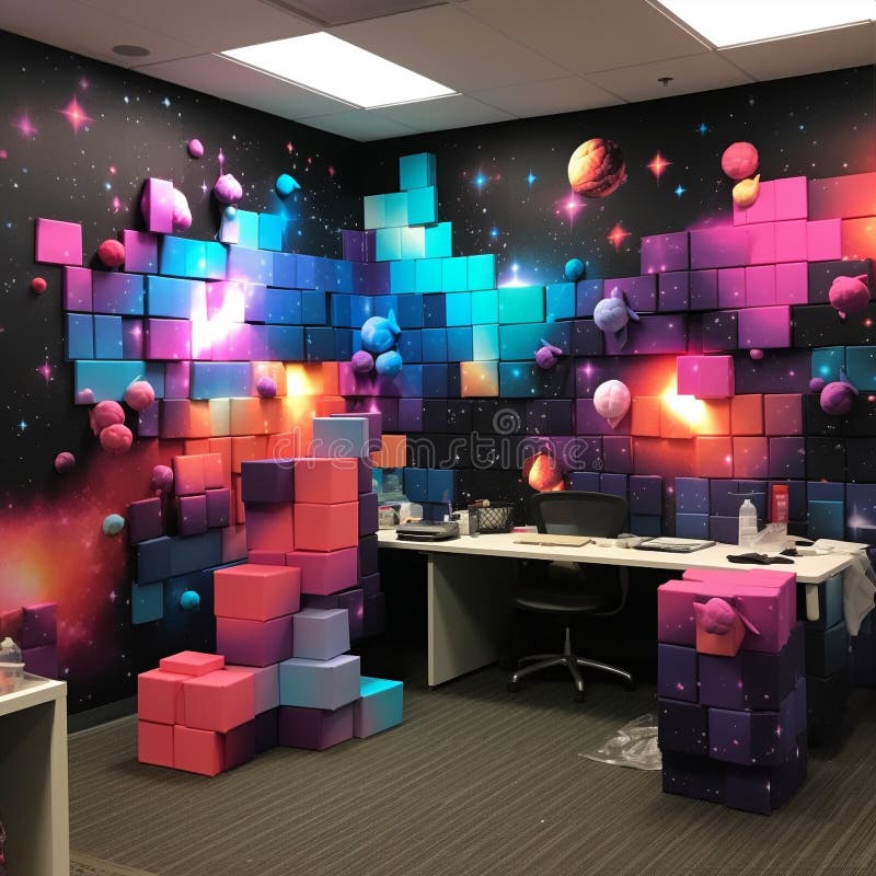 Glowing Galaxy: a Stunning Celestial Scene Composed Entirely of Vibrant ...