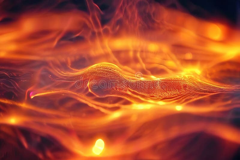 Glowing Gases Close Up of Glowing Gases with Ethereal Otherworld Stock ...