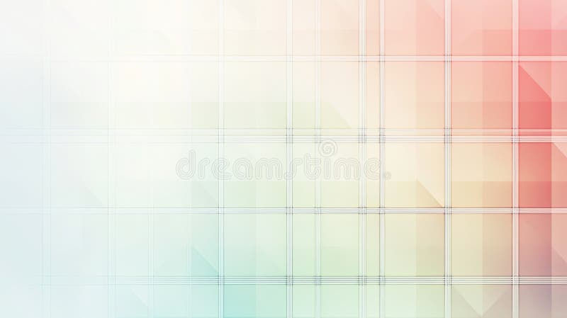 A Glowing Geometric Grid Fading Softly into a Neutral Gradient Stock ...