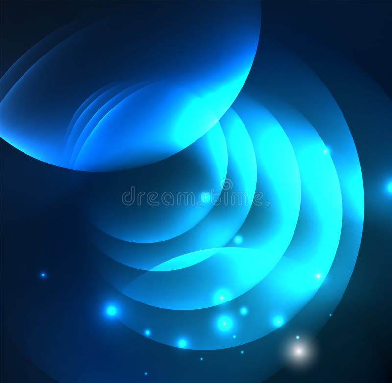 Glowing geometric shapes stock vector. Illustration of shine - 95495805