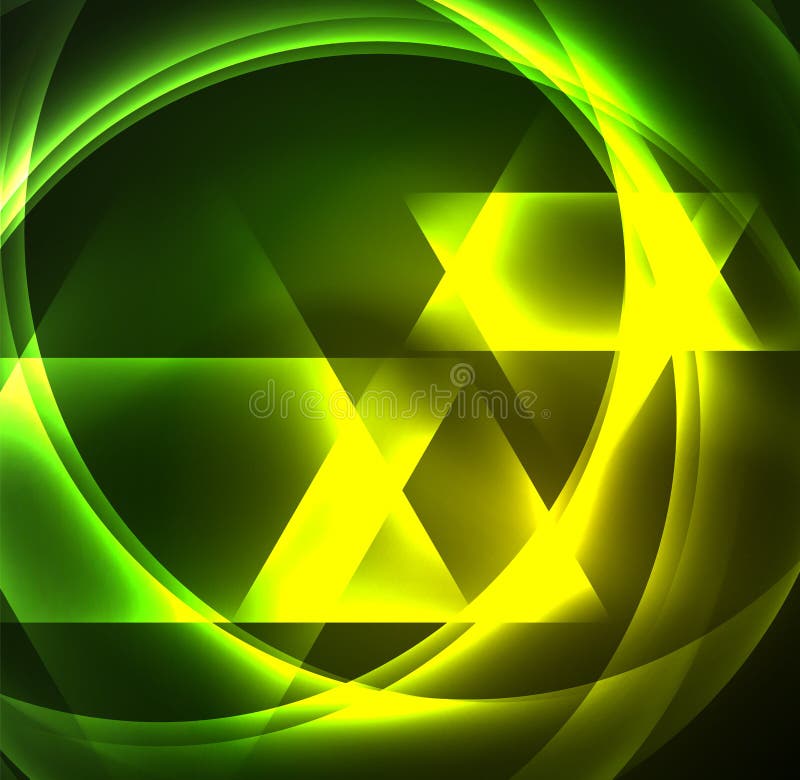 Glowing geometric shapes stock vector. Illustration of modern - 95711091