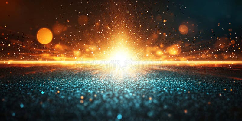 Glowing Glitter Background with Dramatic Lighting Effects, Ideal for ...