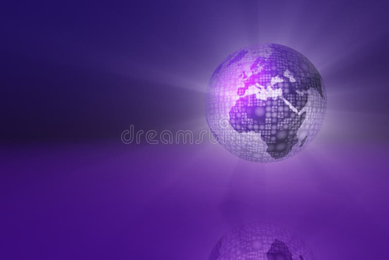 Glowing Globe Picture. Image: 6124881